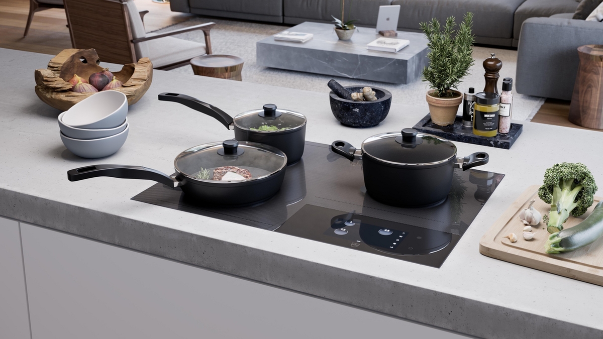 Large or small and available in various colours: the FullFlex hob by V ...